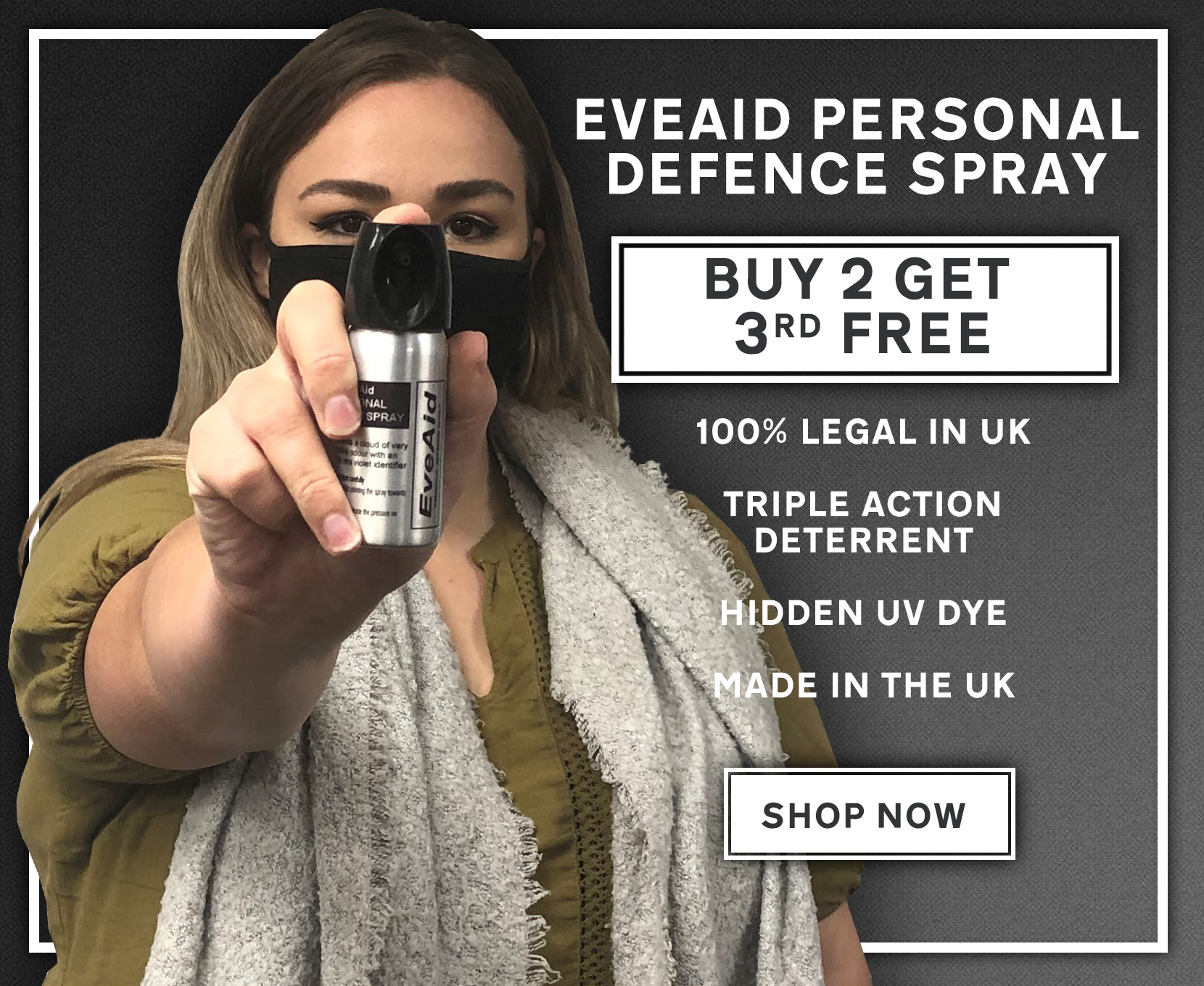 VestGuard EveAid Personal Defence Spray for Protection from attacks and ...