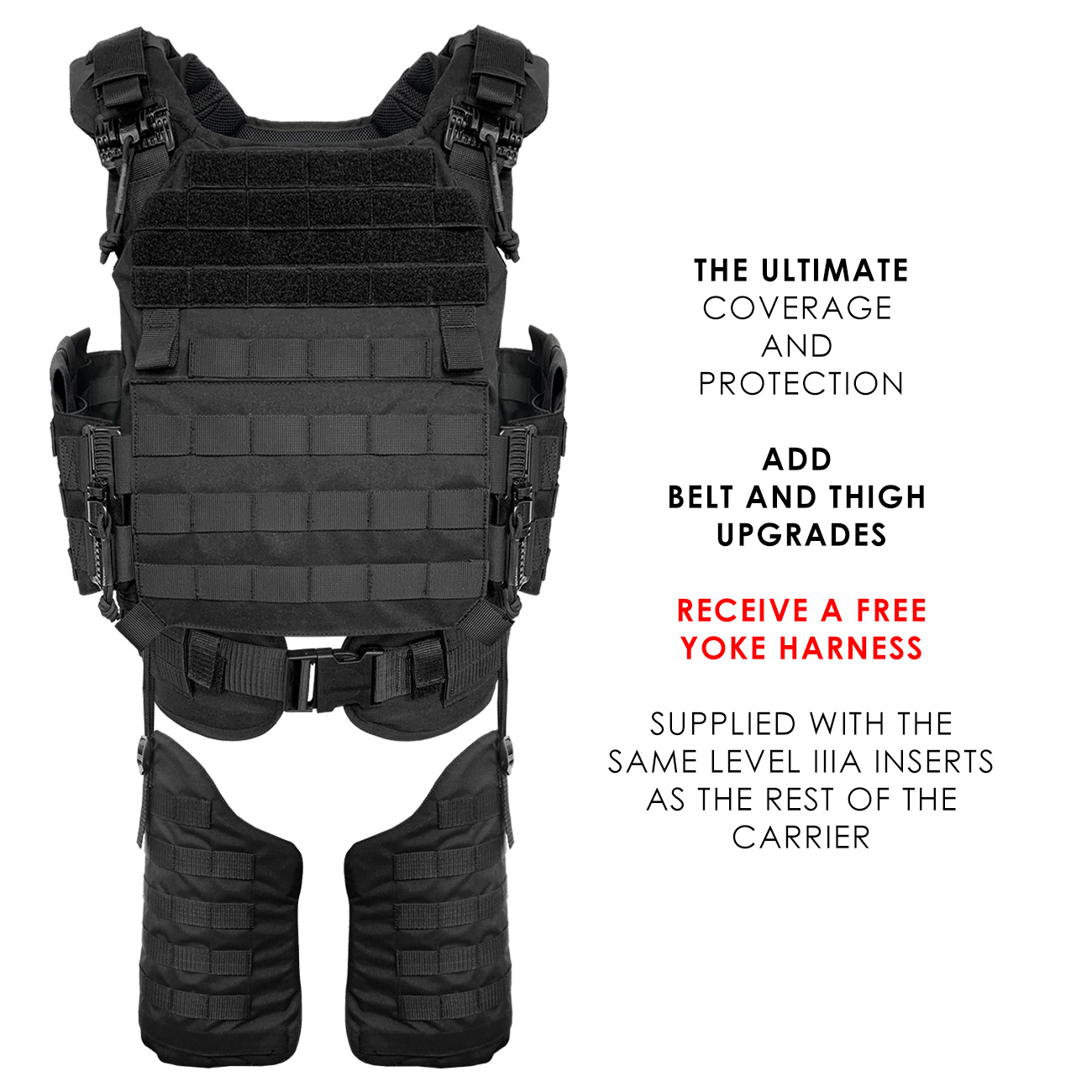 VestGuard Tactical Hard Armour Plate Carrier Ballistic Bodyarmour Vest ...